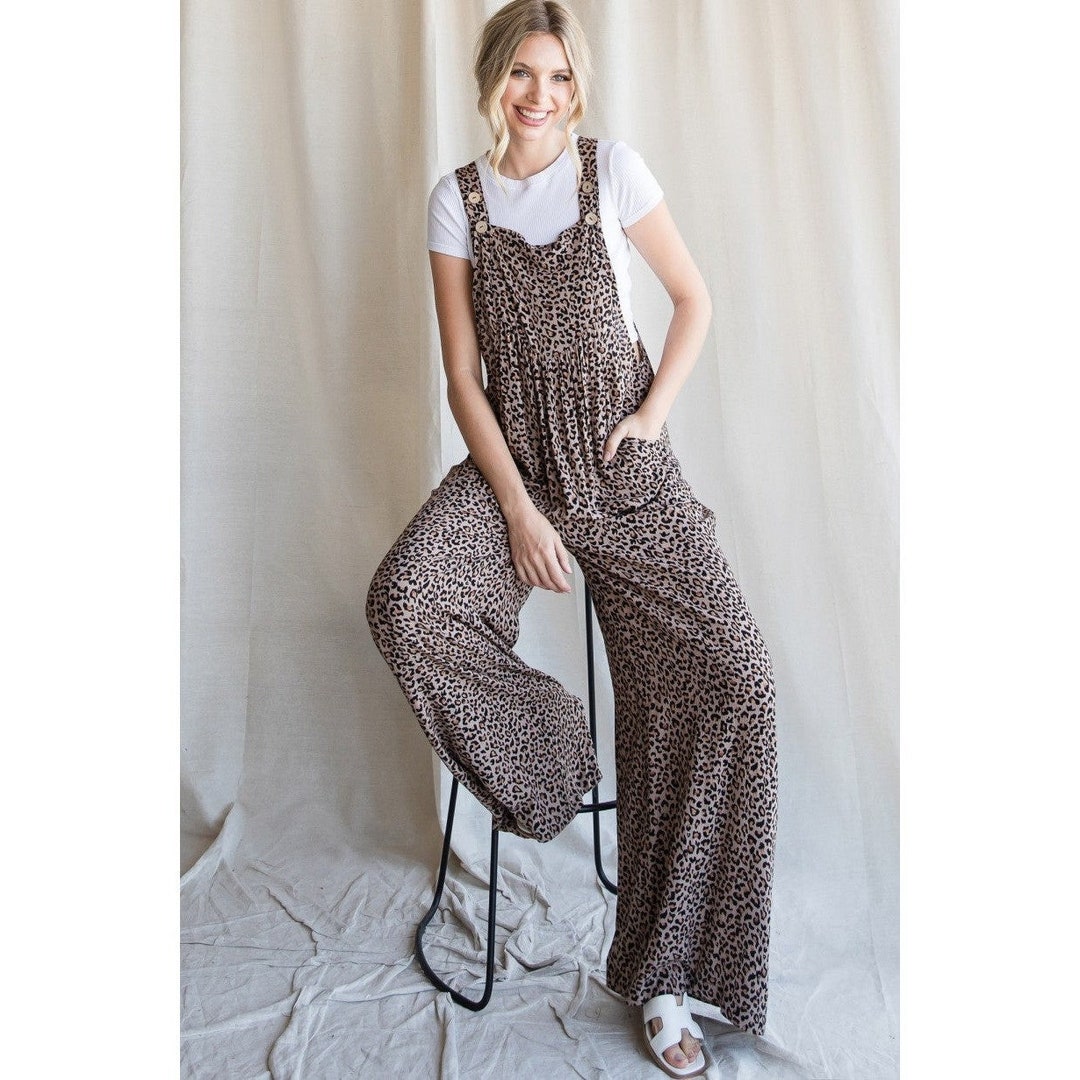 Safari Party Oversized Jumpsuit Overalls in Taupe - Etsy