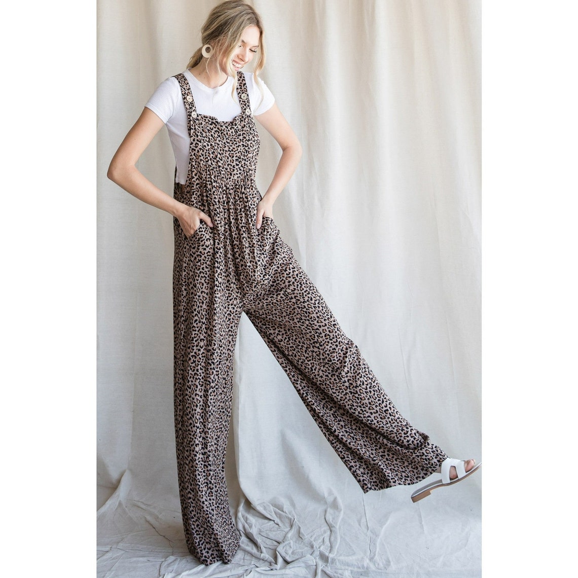 Safari Party Oversized Jumpsuit Overalls in Taupe - Etsy