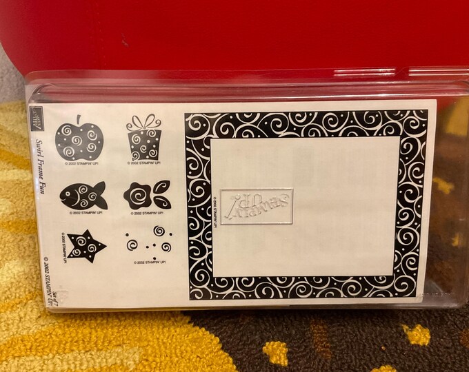 Rubber Stamp Stampin up Stampin up Rubber Stamp Set 0f 7 Swirl Frame ...