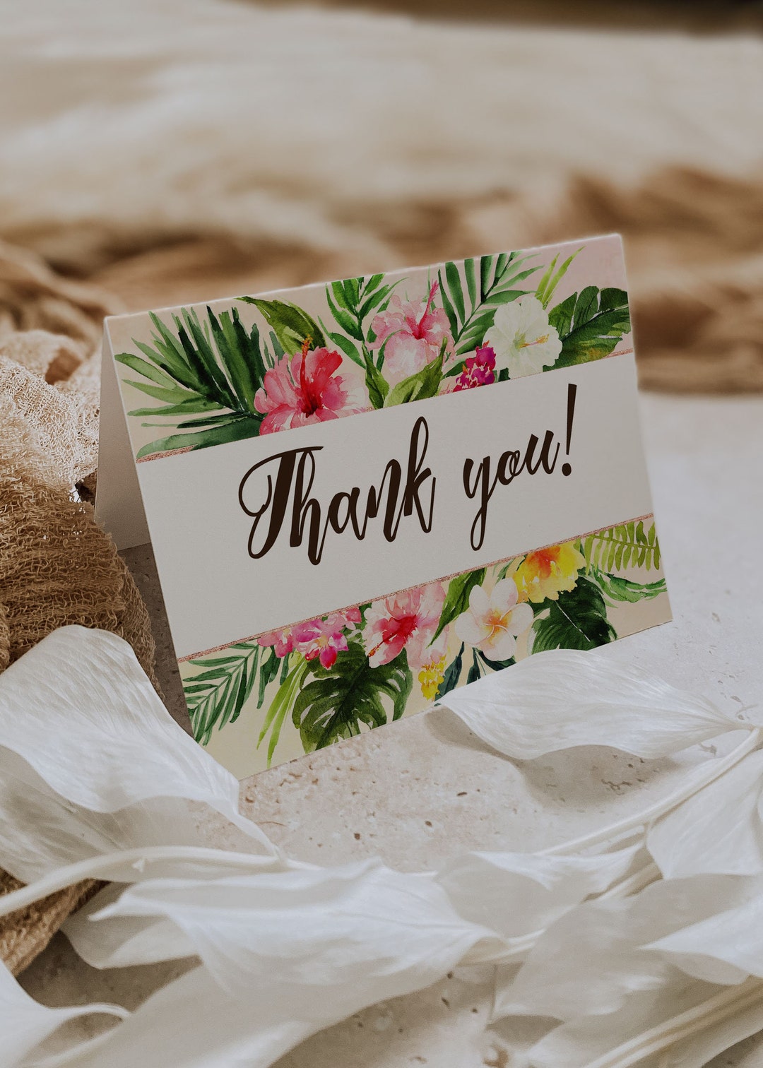 Digital "instant Download" Tropical Floral Watercolor Beach Destination ...