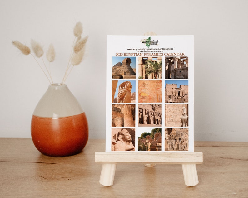 2025 Printable 5x7 Photo Calendar of the Egyptian Pyramids Instant ...