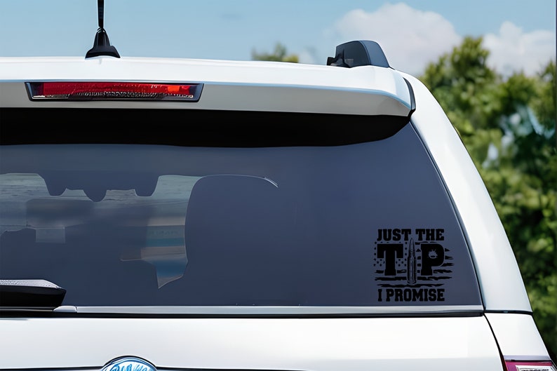 Vinyl Just the Tip Decal - Etsy