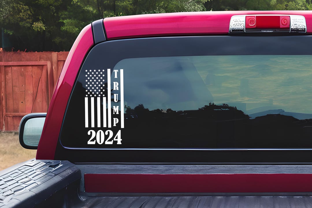 Trump 2024 Flag Vinyl Decal - Etsy
