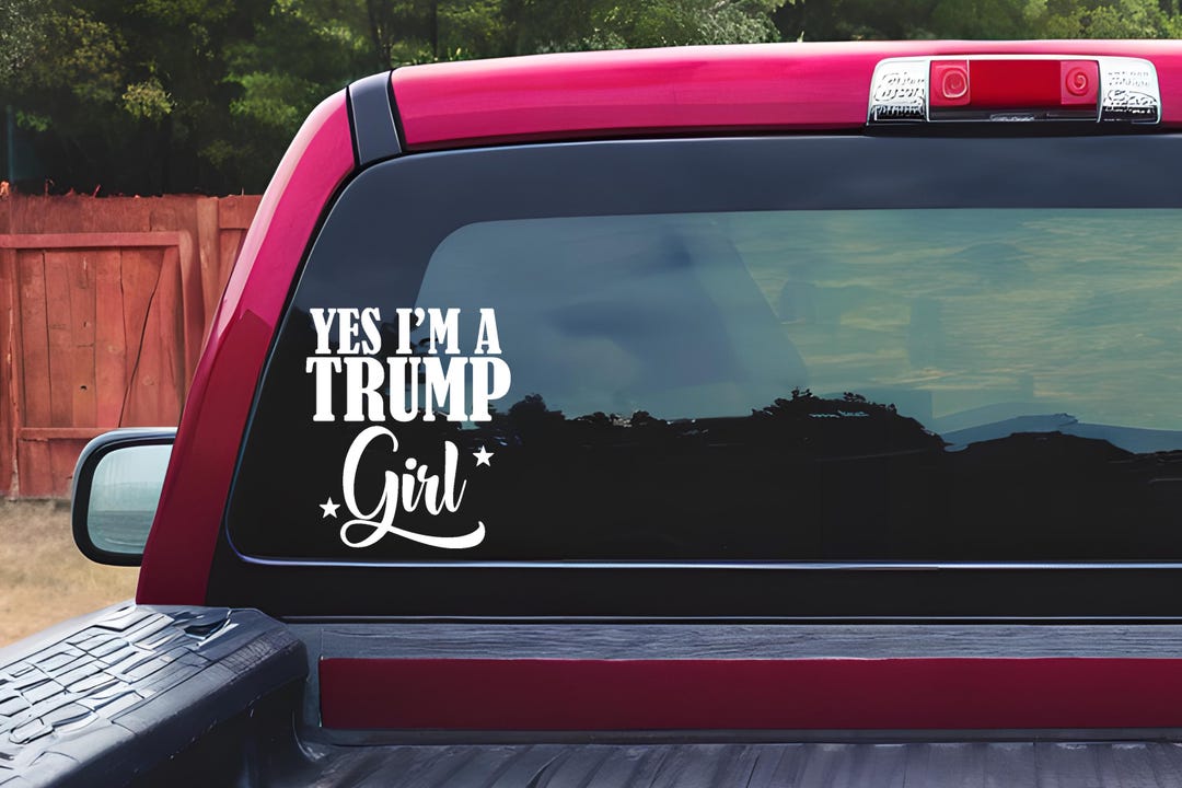 Trump Girl Vinyl Decal - Etsy