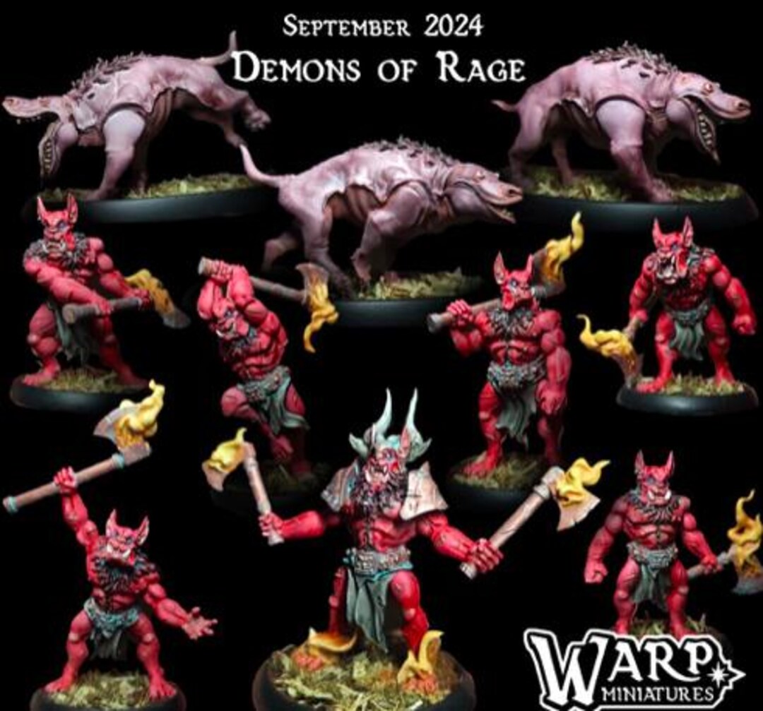 Demons of Rage, Table Top RPG Monsters - Etsy