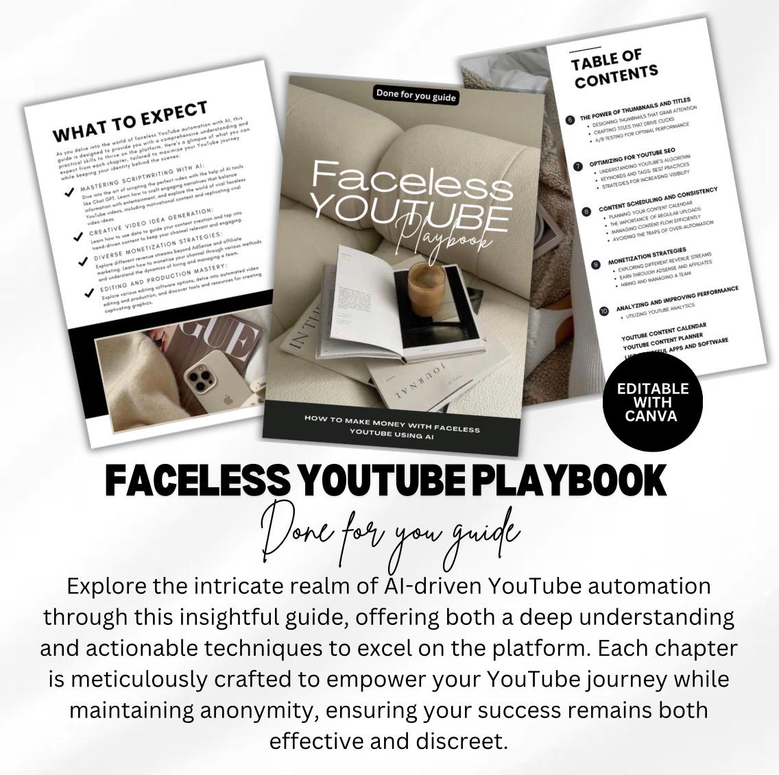 Faceless Youtube Playbook With Master Resell Rights and Private Label ...