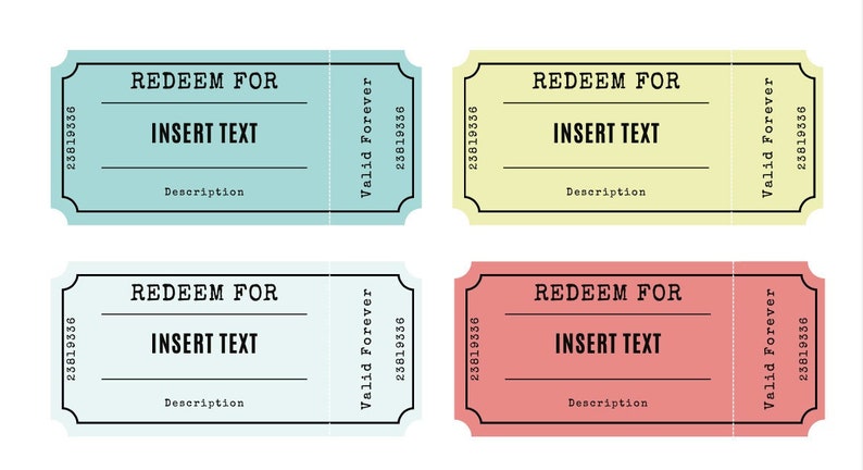 Editable Coupons - BLANC! - Etsy