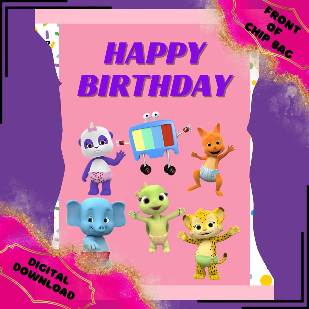 Word Party DIY Digital Instant Downloads Party Favor Chip Bag Water ...