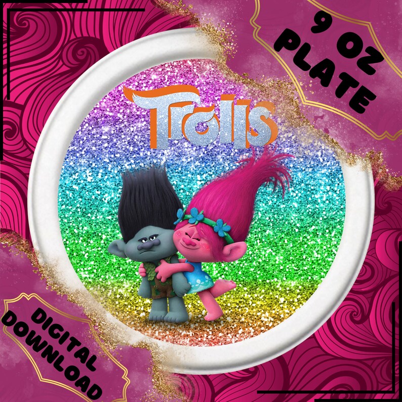 DIY Trolls Digital Download Printable Party Favors Kid's Birthday Party ...
