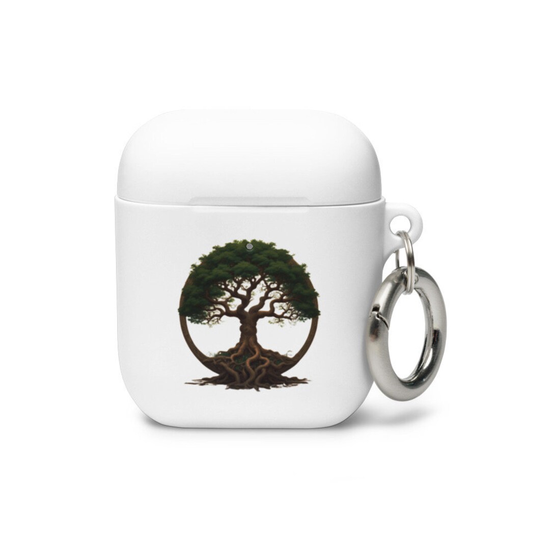 Rubber Case for Airpods® Tree of Life Nature Spiritual Plant Growing ...