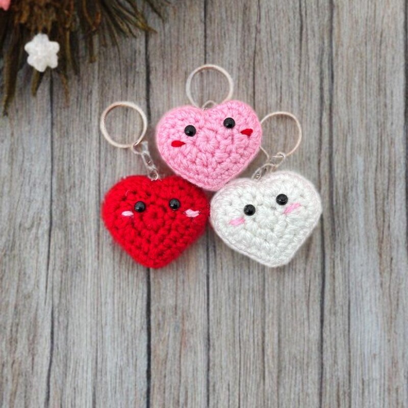 Heart Keychain - Etsy