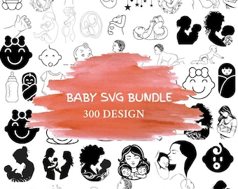 Baby SVG Bundle, Baby PNG Bundle, Baby Clipart, Baby SVG Cut Files for ...