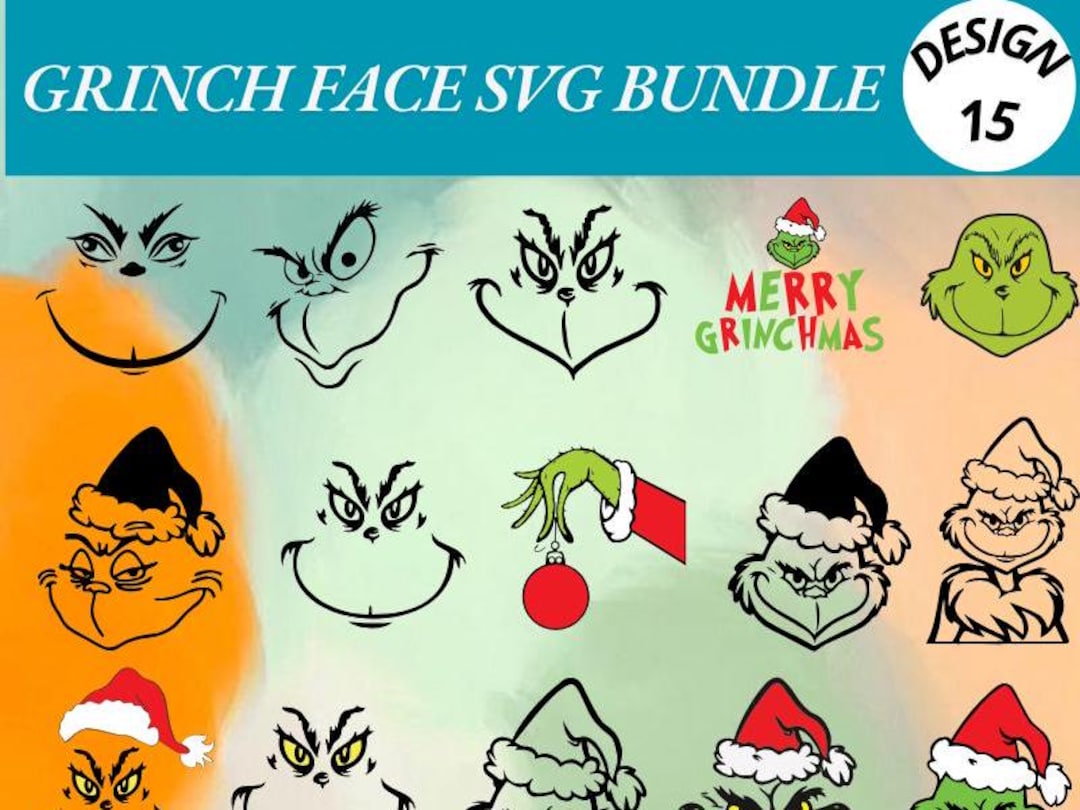 Grinch Face Svg, Grinch Face Png, Christmas Svg, Merry Christmas Png, Grinch Svg Bundle, Grinch ...