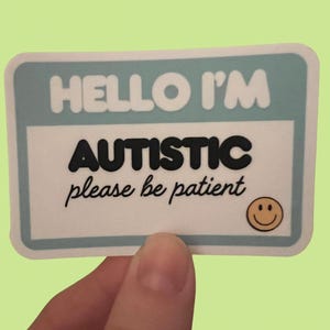 I M Autistic Please Sticker - Etsy