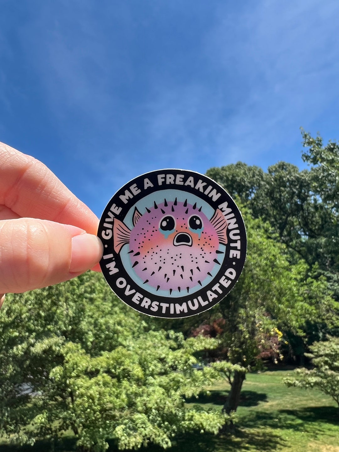 Overstimulated Sticker - Etsy