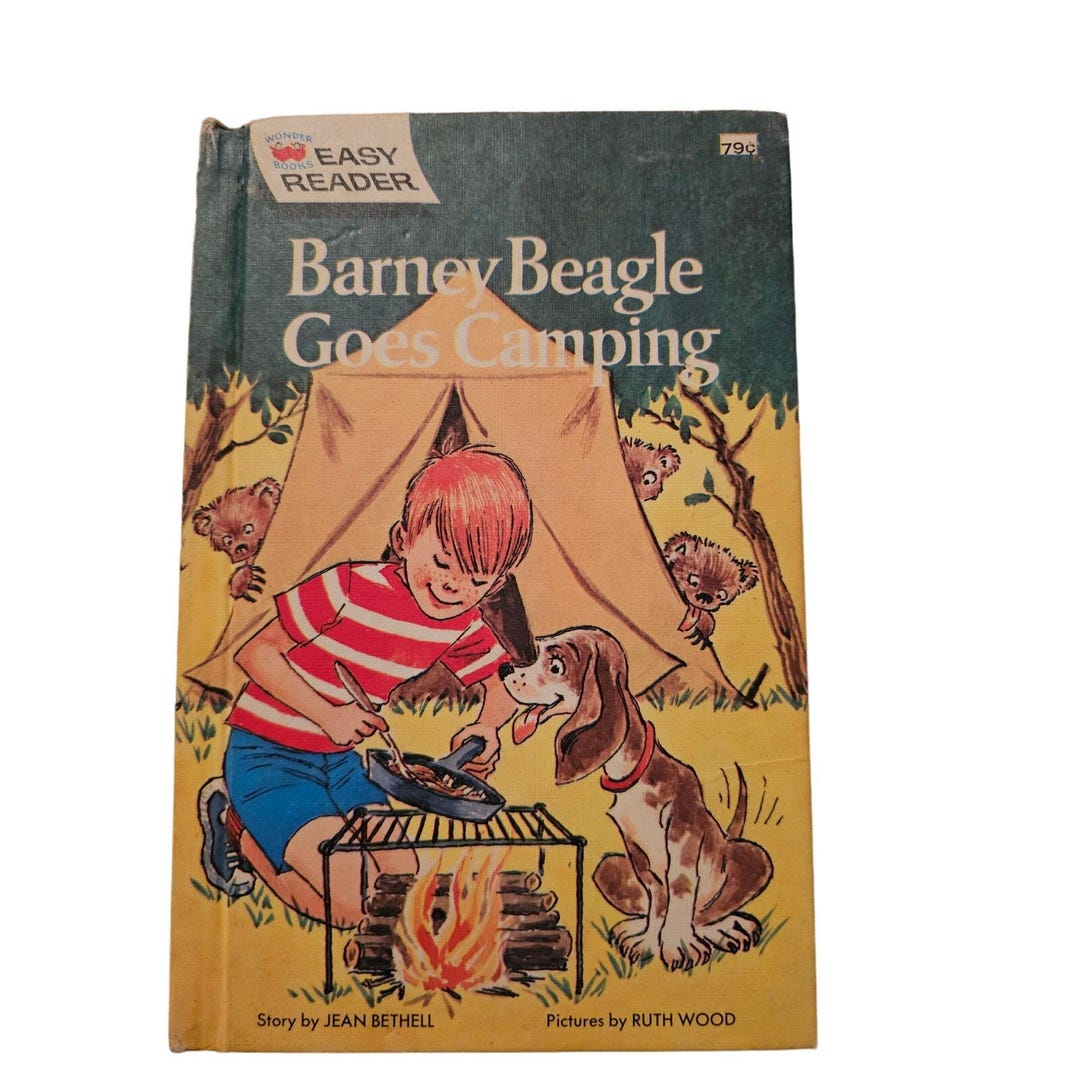 Barney Beagle Goes Camping 1970 Vintage Book Jean Bethell - Etsy
