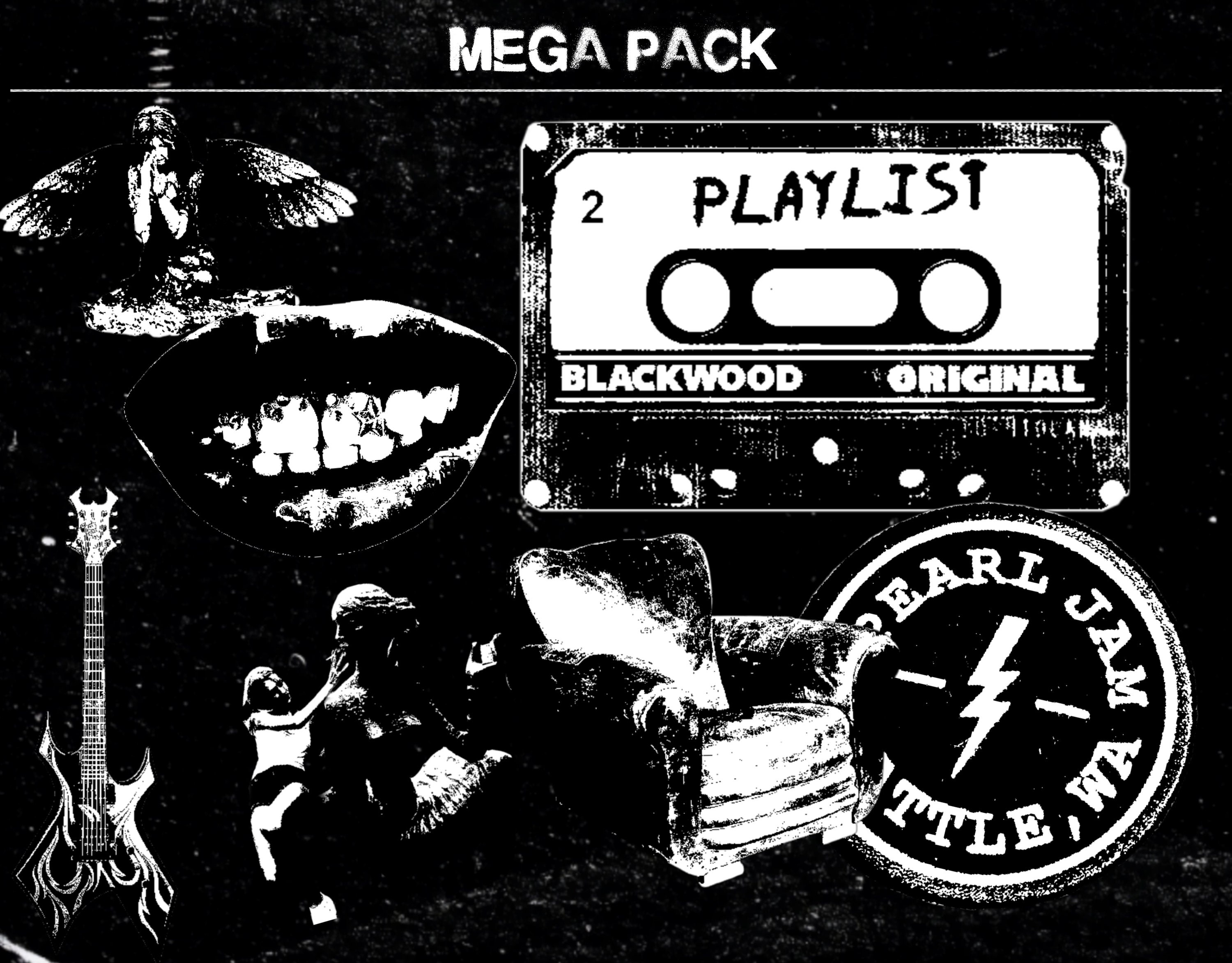 100 Black and White PNG Designs Mega Pack | Graphics for Designs, Merch ...