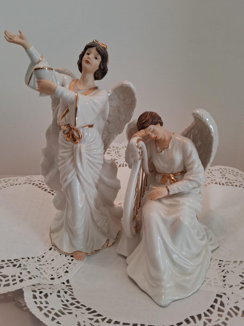 O'well Porcelain Angel - Etsy