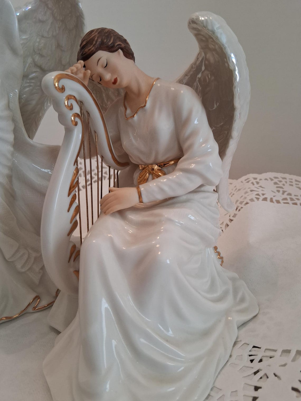 O'well Porcelain Angel - Etsy