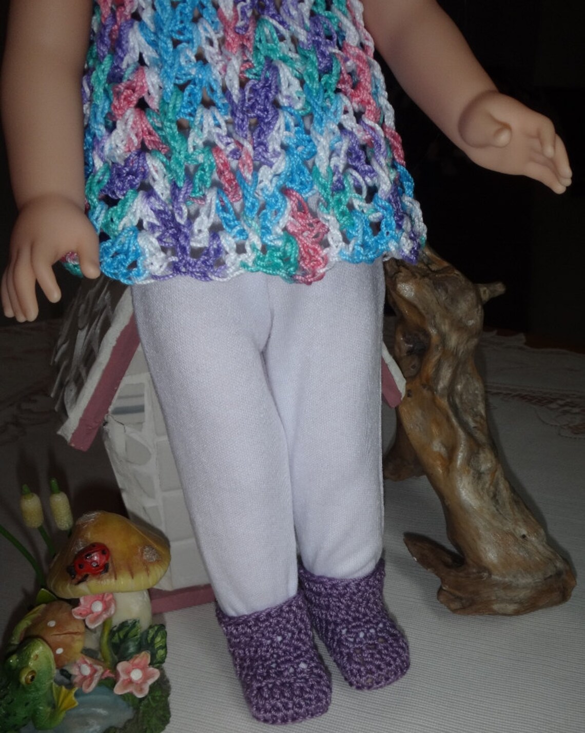 Crochet Outfit 14 Inch AG Wellie Wishers Doll Top and Boots | Etsy