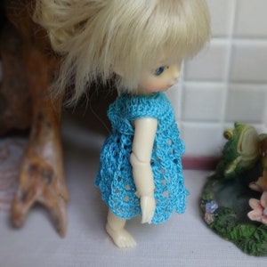 Crochet Doll Clothes: 5 Inch BJD Hujoo Dress & Bikini Set - Etsy