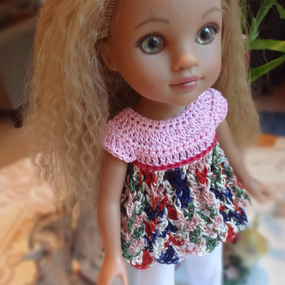 Crochet Baby Doll Top for H4H AG Wellie Wisher 14 15 Inch Doll - Etsy