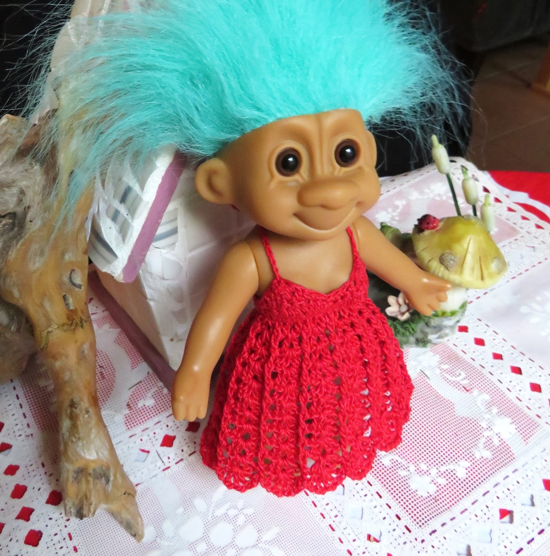 Crochet Dress for 6-7 Inch Tracey Troll Doll: Bra Bodice Gown - Etsy