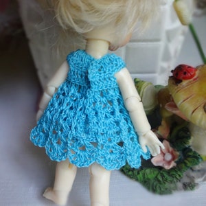 Crochet Doll Clothes: 5 Inch BJD Hujoo Dress & Bikini Set - Etsy