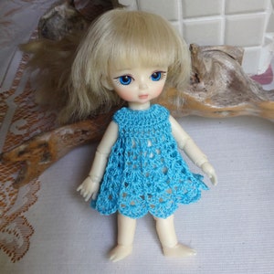 Crochet Doll Clothes: 5 Inch BJD Hujoo Dress & Bikini Set - Etsy