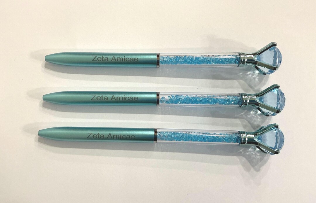 Zeta Amicae Engraved Diamond Pens - Etsy