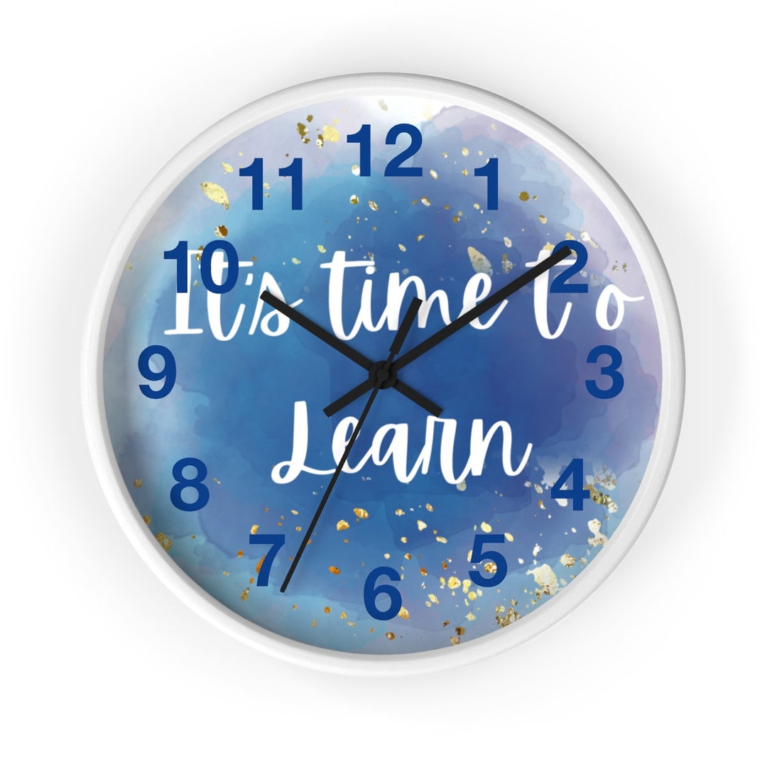 Classroom Wall Clock, It's Time to Learn Wall Clock, Educational ...