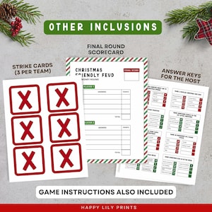 Christmas Friendly Feud Game, Printable Christmas Party Game, Christmas ...
