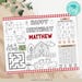 Farm Animal Birthday Coloring Placemat, Farm Party Favor, Farm Coloring ...