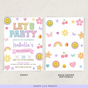 Varsity Patch Birthday Invitation, Patch Letter Birthday Invite, Patch ...