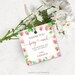 Strawberry Birthday Thank You Tag, Editable Strawberry Party Favor Tag ...