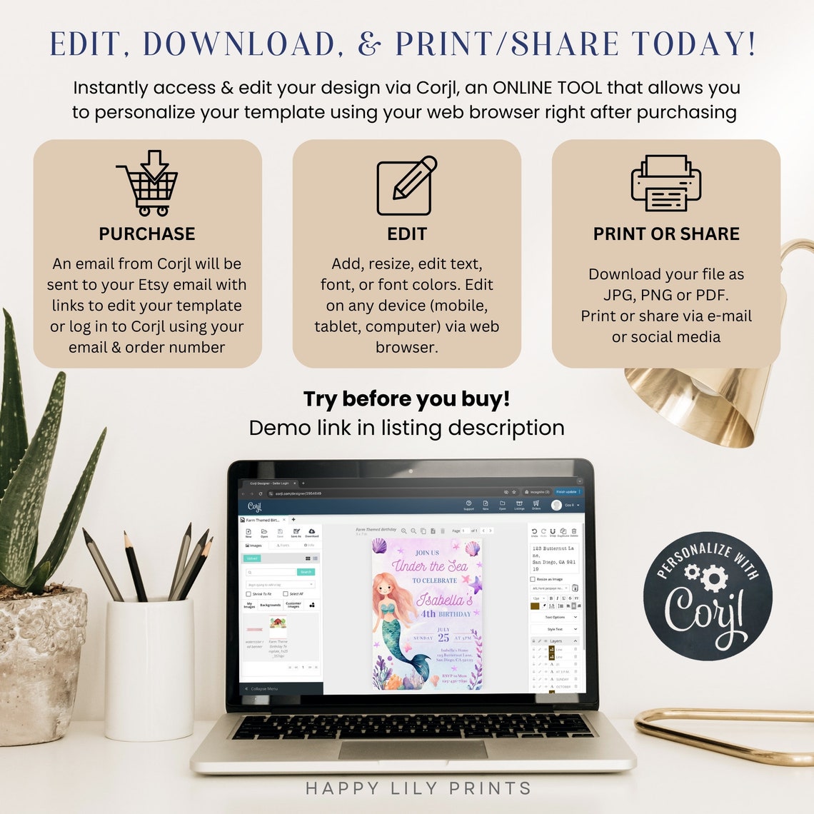 Editable Mermaid Birthday Food Label, Mermaid Party Food Tent Cards ...