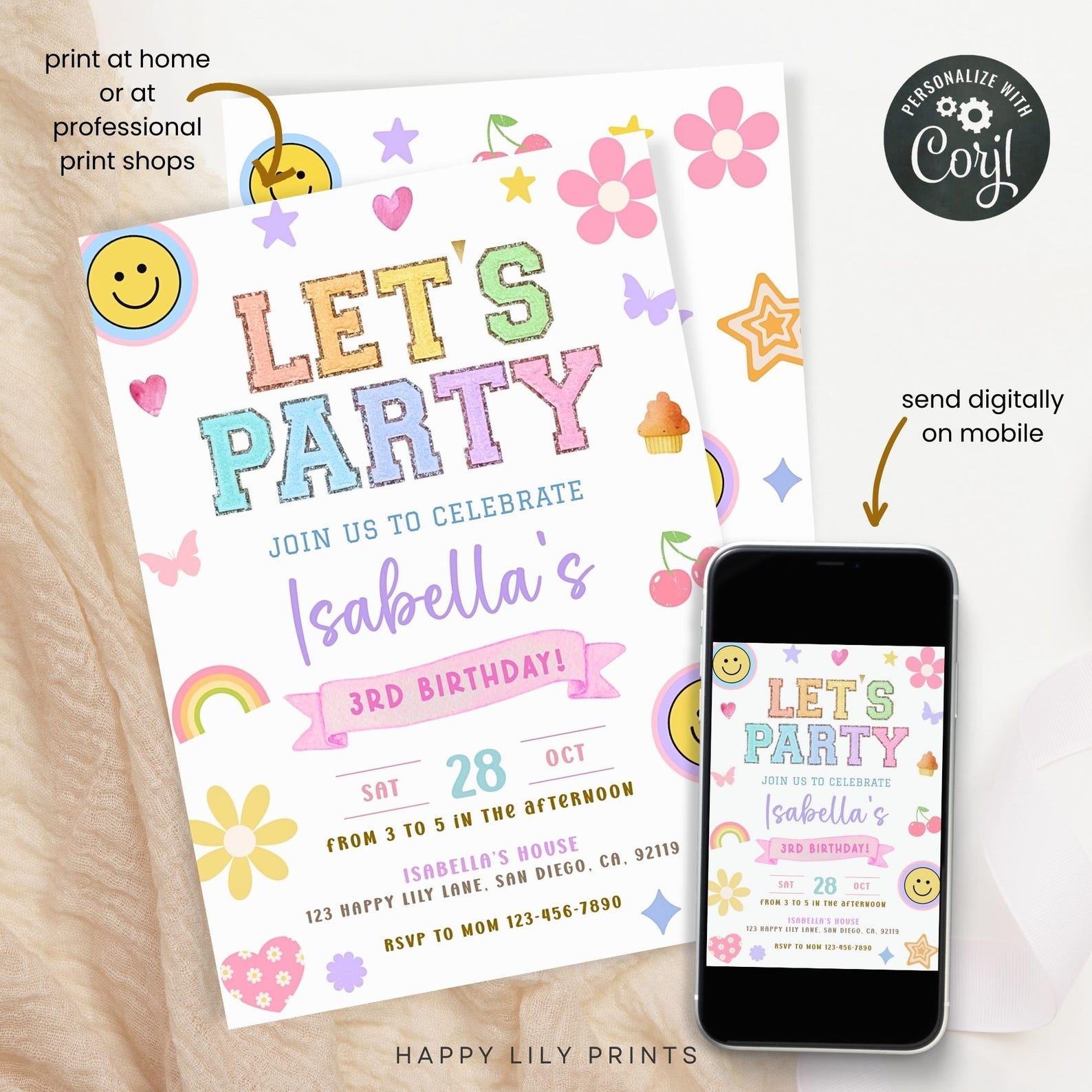 Varsity Patch Birthday Invitation, Patch Letter Birthday Invite, Patch ...