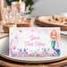 Editable Mermaid Birthday Food Label, Mermaid Party Food Tent Cards ...