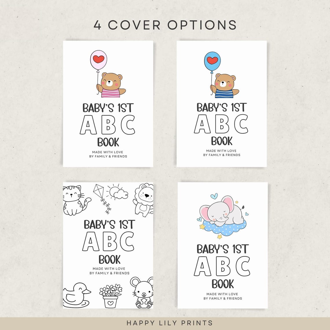 Babys First Abc Book Sign Baby Shower Abc Coloring Book Pages, Baby ...