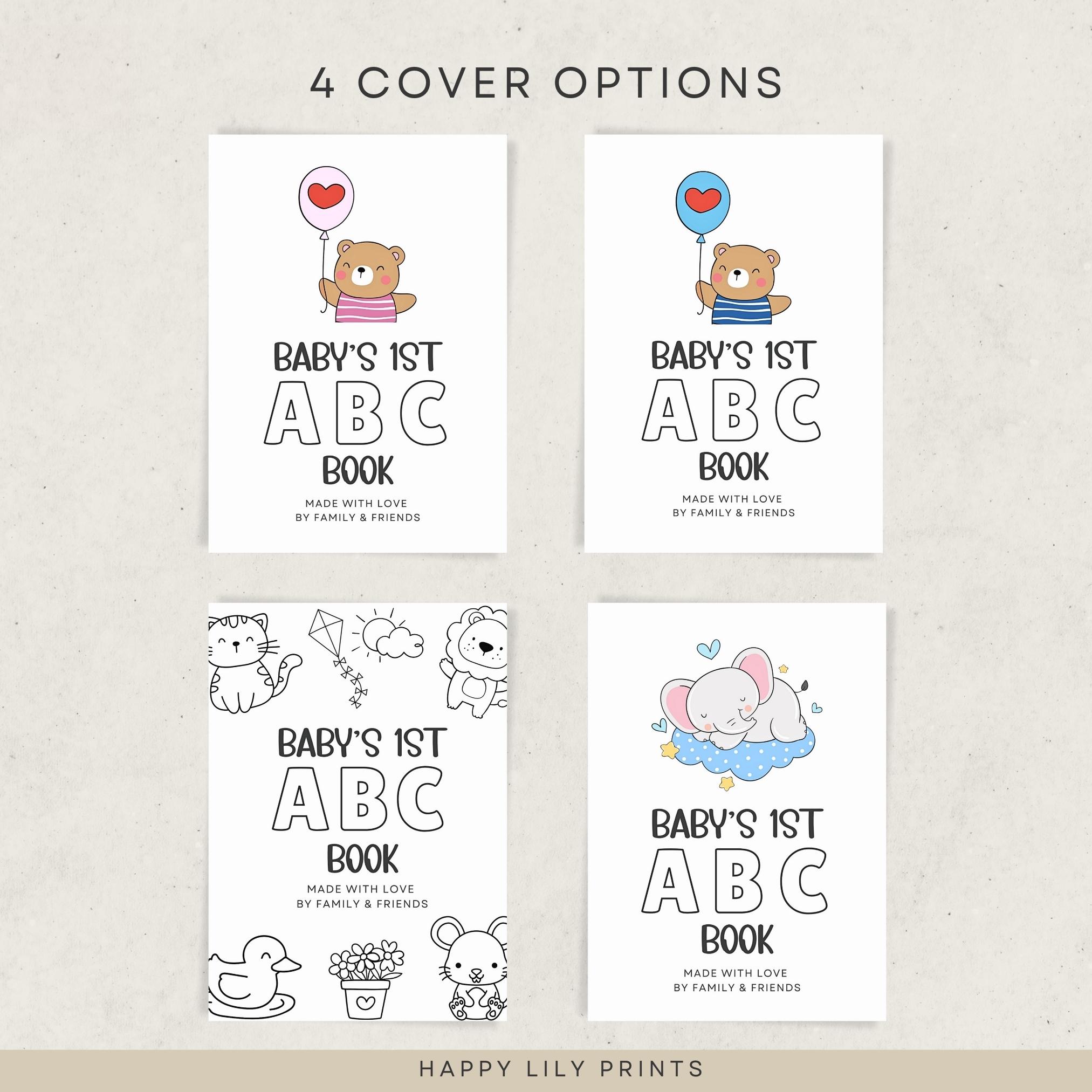 Babys First Abc Book Sign Baby Shower Abc Coloring Book Pages, Baby ...