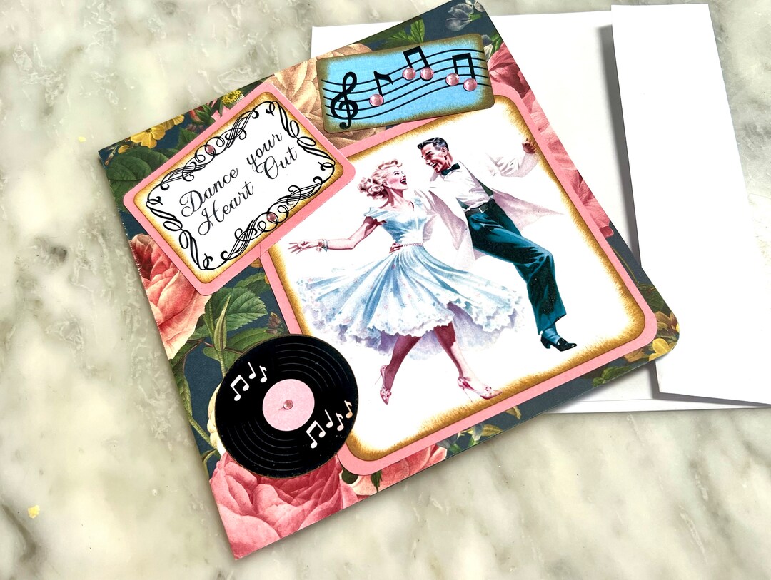 Square Swing Dance Birthday Card - Etsy