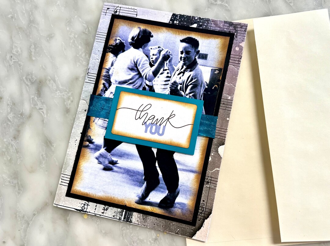 Ballroom Swing Dancing Teens Thank You Card - Etsy