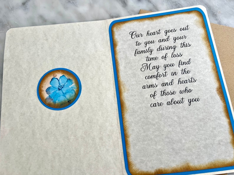 Large Sympathy Card - Etsy