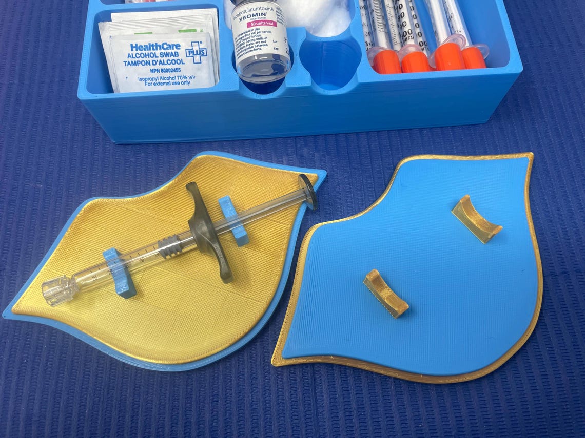 Customized Dermal Filler Injectables Syringe Holder Tox Tray ...