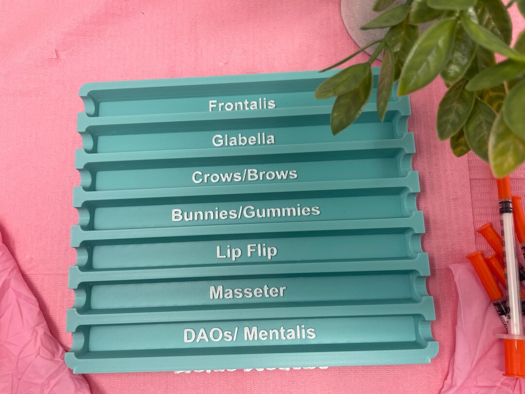 Injectables Syringe Holder Tray, Tox Tray, Medical Spa Esthetician ...