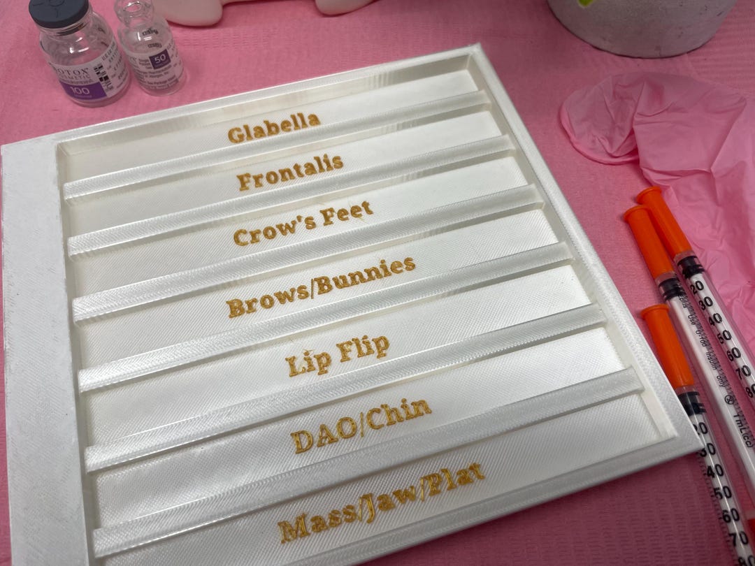 Fully Customized Botox Syringe Tray, Medical Aesthetics Nurse Injector ...