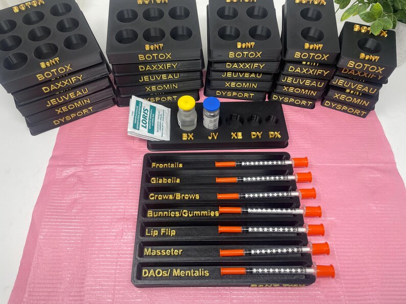 Botox Dysport Injectables Syringe Holder Tray, Tox Tray, Medical Spa ...