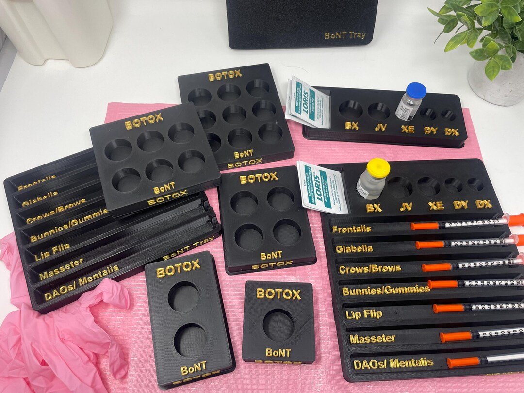 Botox Dysport Xeomin Jeuveau Daxxify Vial Syringe Tox Tray Organizer ...