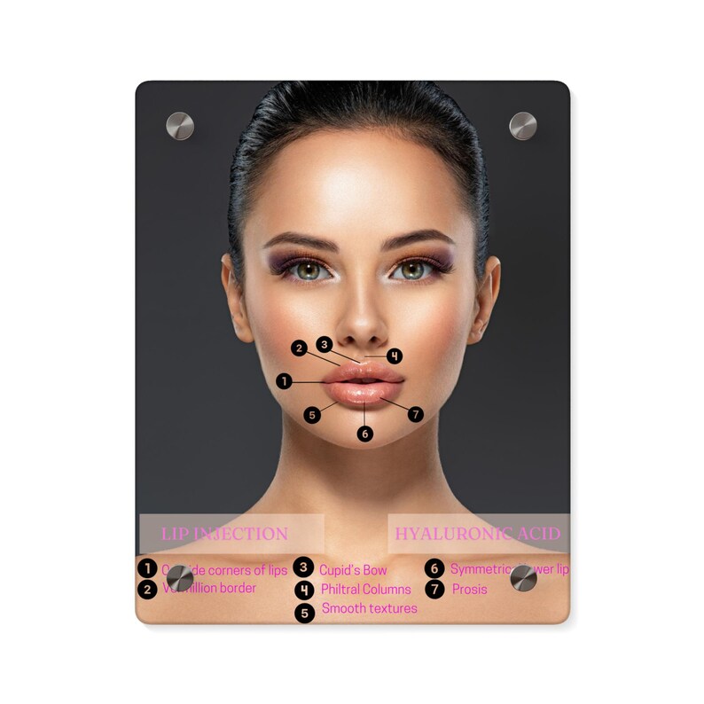 Hyaluronic Acid Lip Injections Scheme Acrylic Board, Nurse Injector ...
