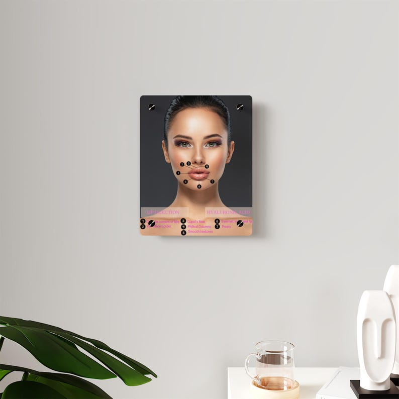 Hyaluronic Acid Lip Injections Scheme Acrylic Board, Nurse Injector ...